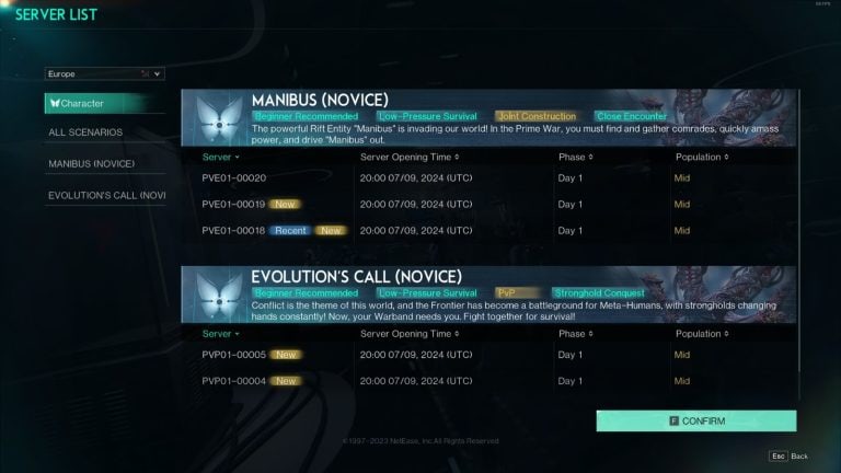 How to Change Servers in Once Human