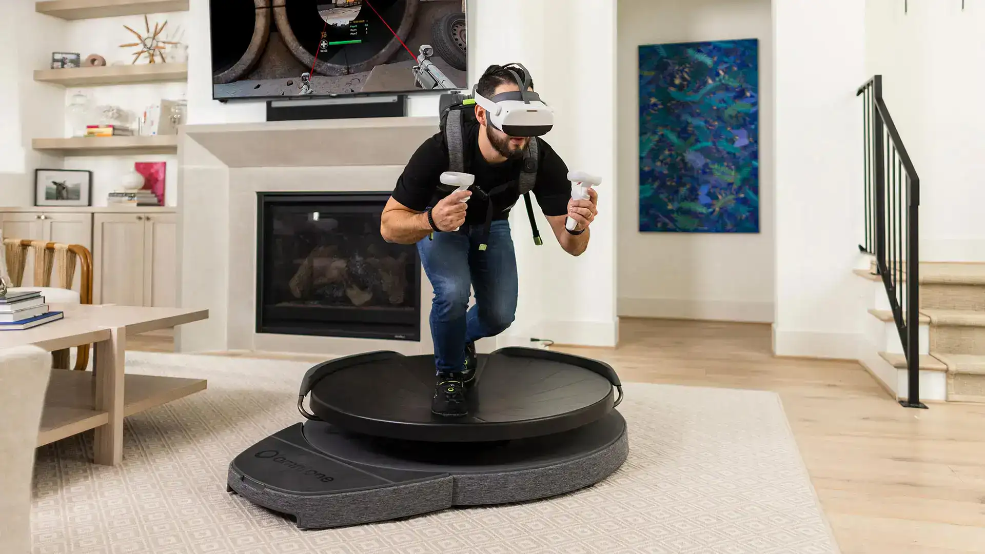 Experience Full Body VR2 in Small Spaces with This Treadmill